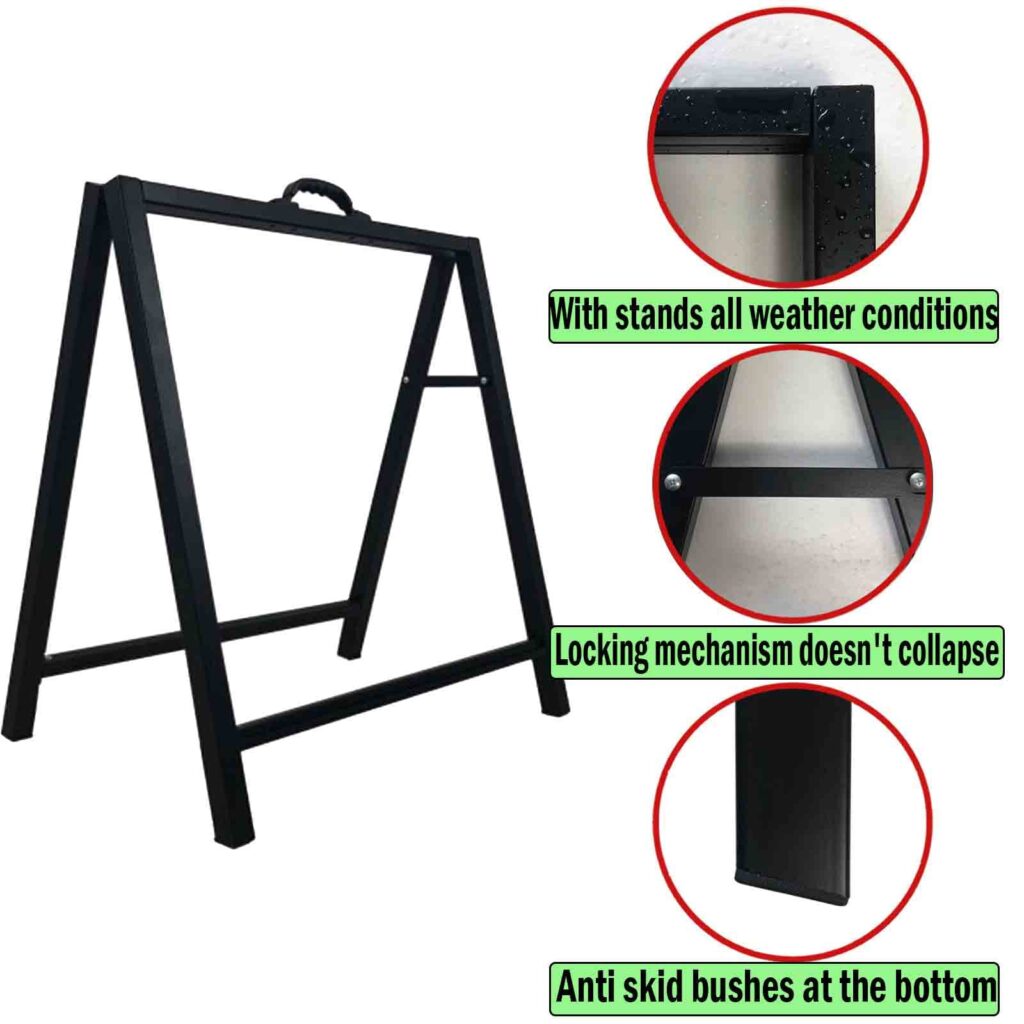 Pavement Outdoor A-Frame Sidewalk Sign - Gangshen material