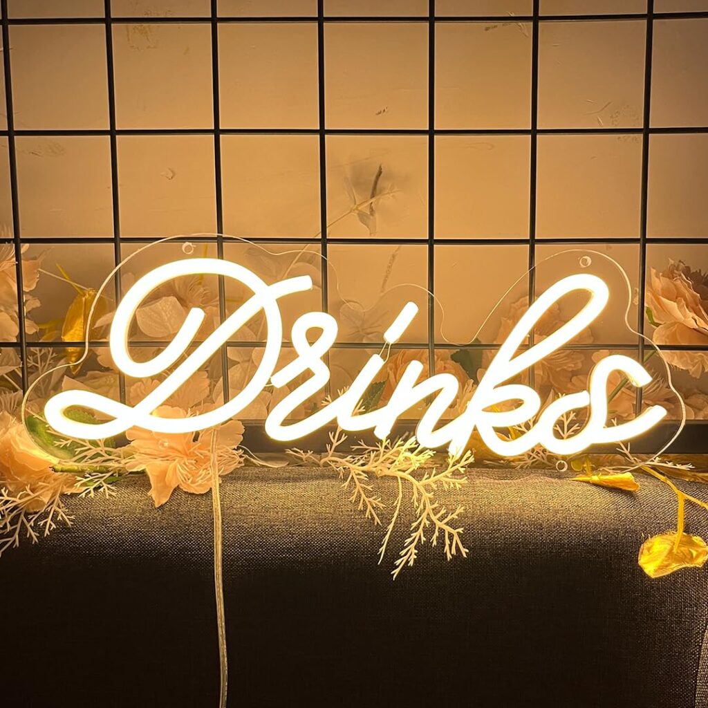 Led drinks neon wall sign Bar Wall Decor - Gangshen material